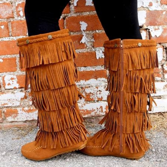 Shoes Of Soul | Shoes | Sos Shoes Of Soul Fringed Moccasin Boots | Poshmark